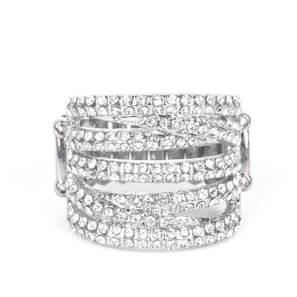 paparazzi | Jewelry | Paparazzi Knockout Opulence White | Poshmark